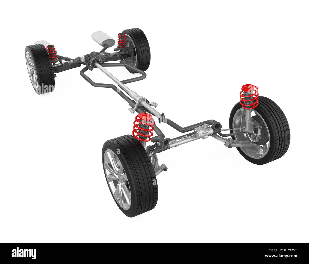 Car Suspension System Isolated Stock Photo - Alamy