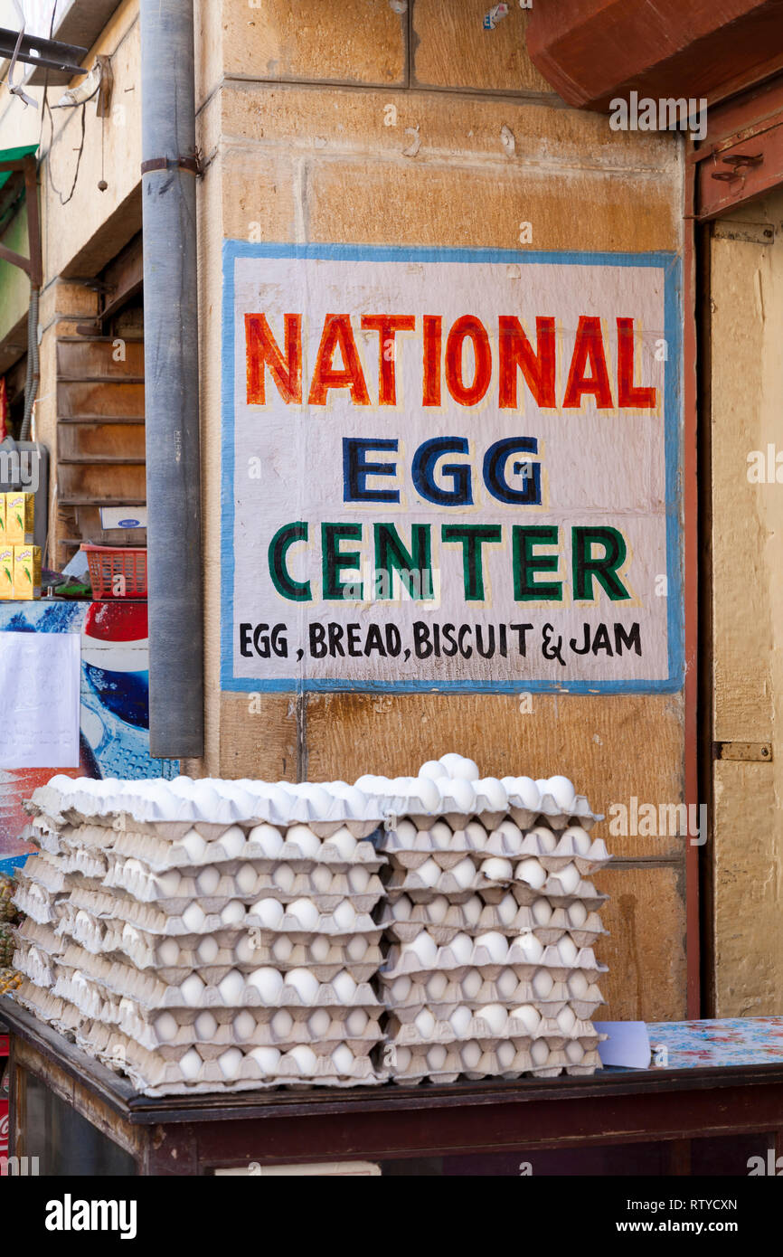 Egg shop, Jaisalmer Fort, jaisalmer, Rajasthan, India, Asia Stock Photo ...