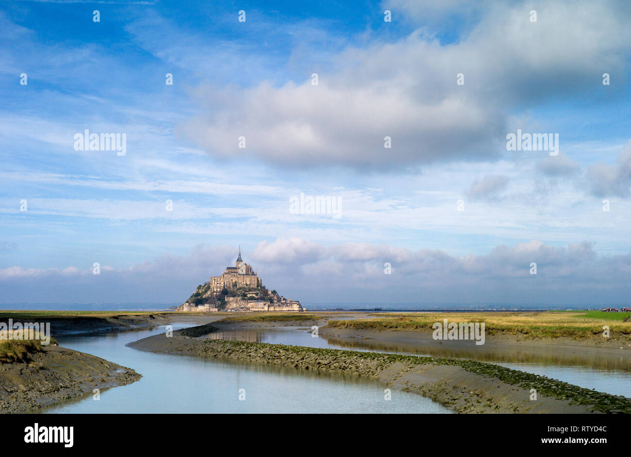 Mont Saint Michel Mouth Couesnon River High Resolution Stock ...