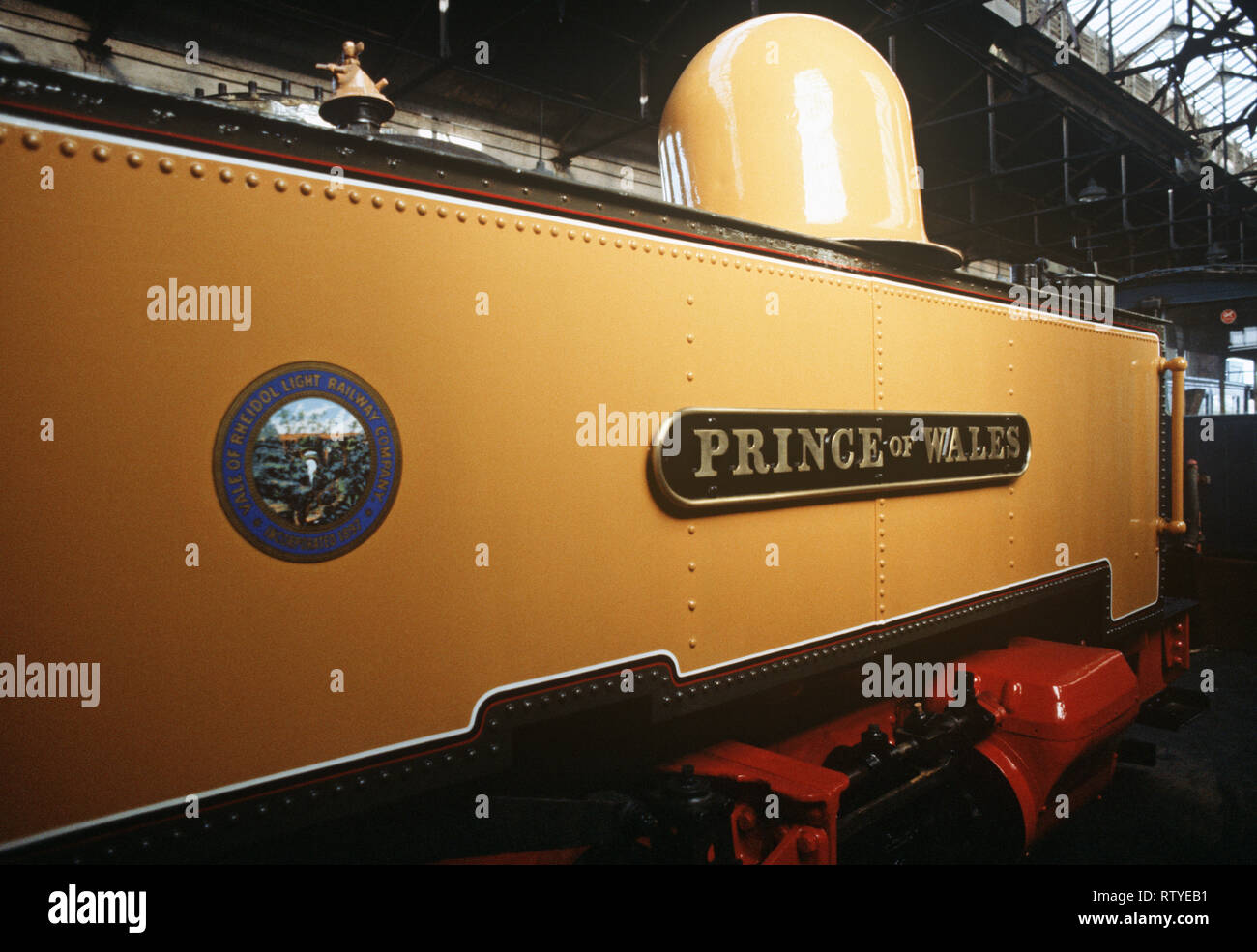 Steam locomotive shed in Aberystwyth, Vale of Rheidol line, British ...