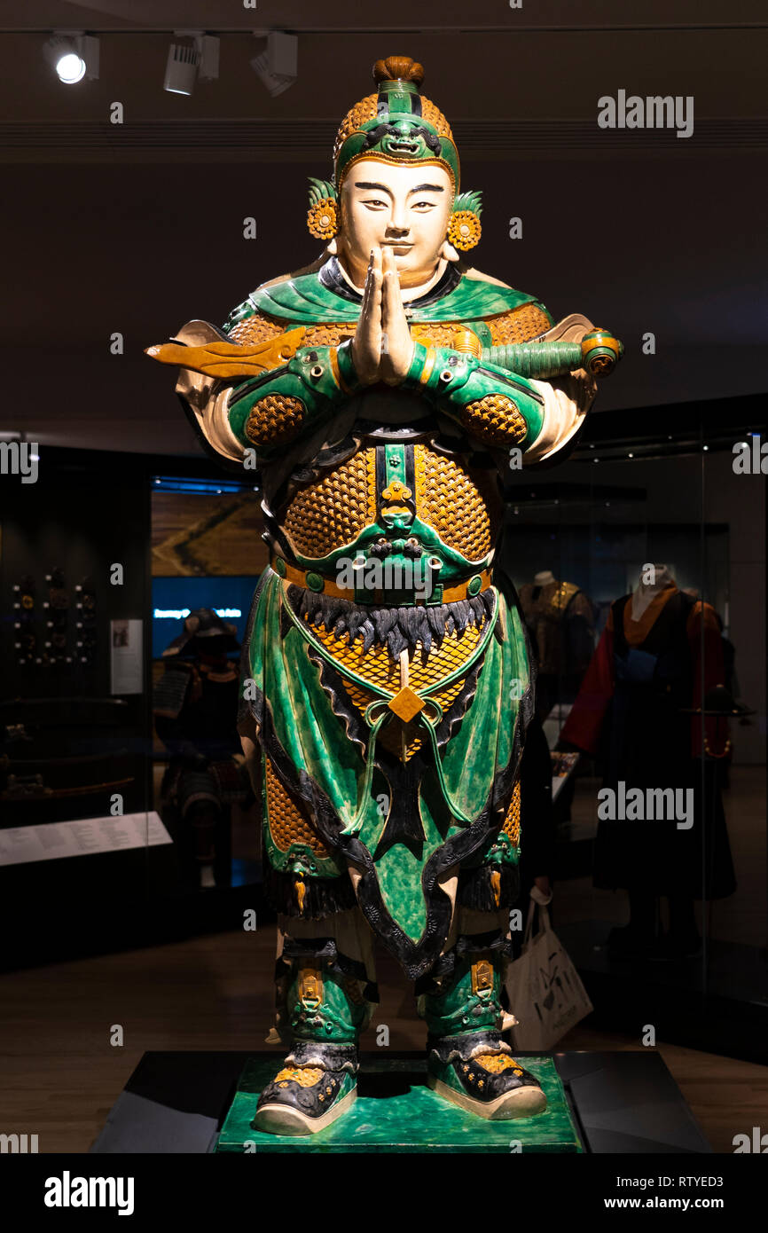 Weituo statue, the leading guardian of Buddhist faith and teachings at ...