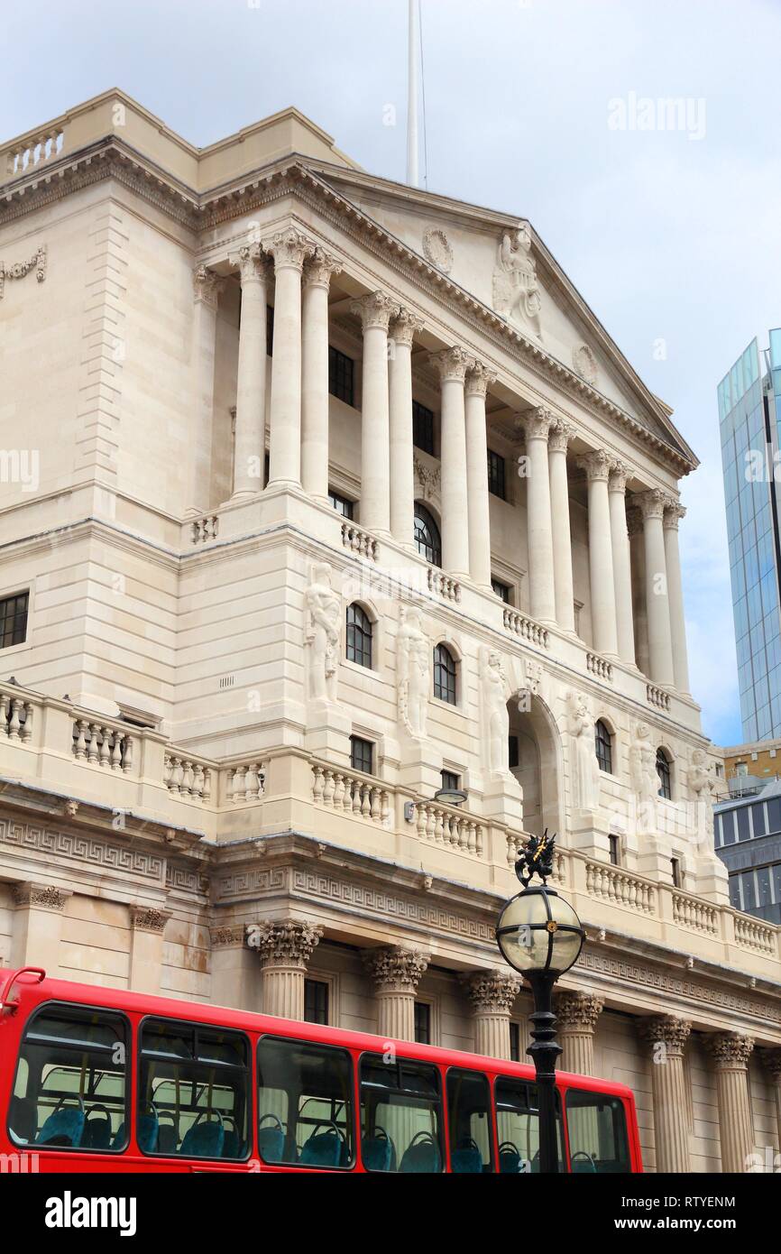 Bank of England - architecture landmark of London, UK Stock Photo - Alamy