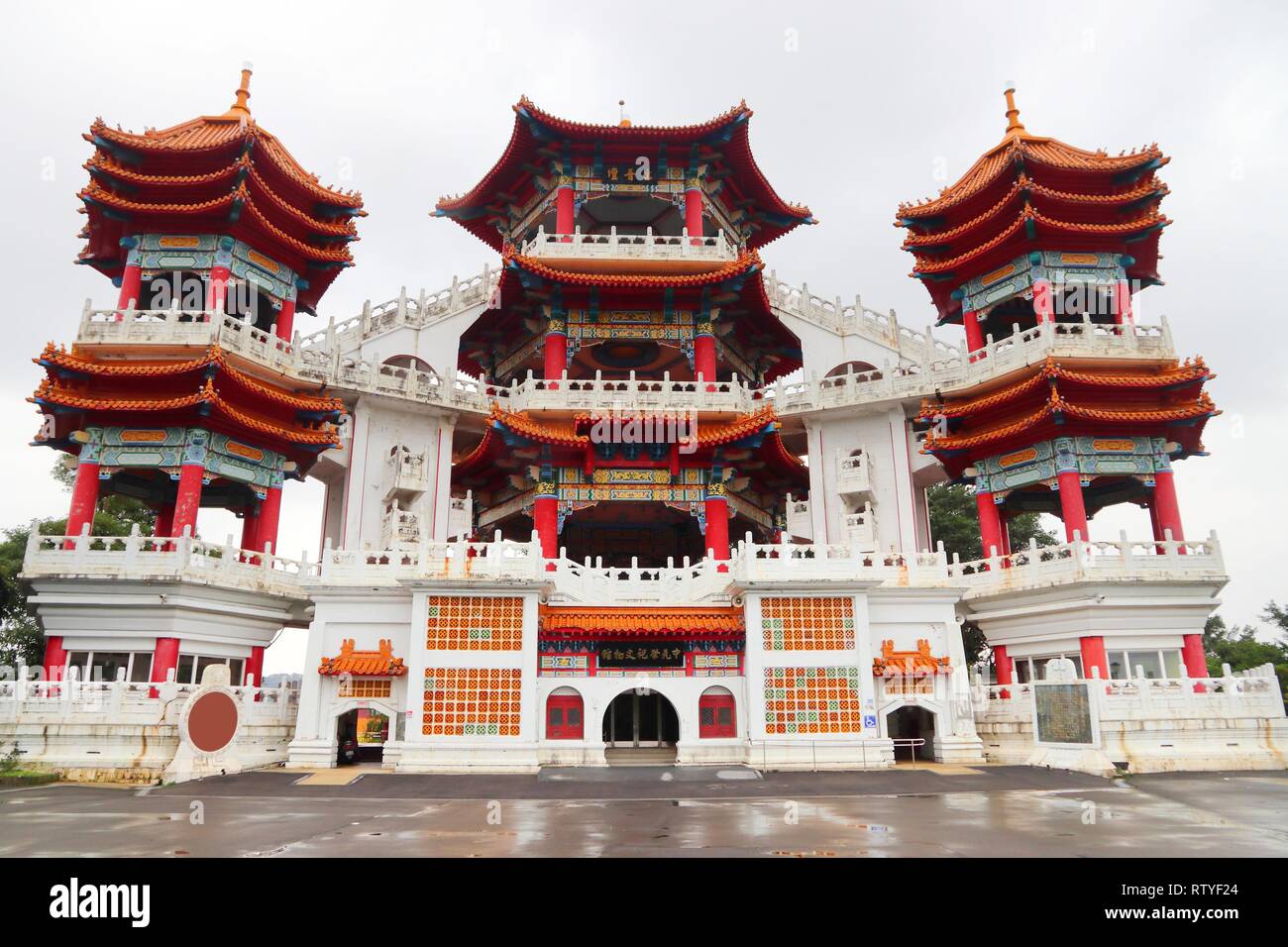 Keelung, Taiwan. Zhupu Altar - landmark of Keelung Ghost Festival Stock ...