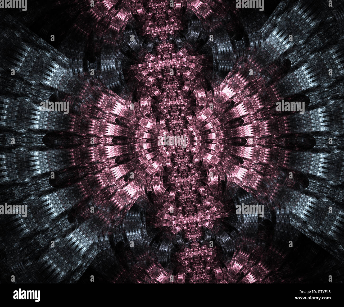 Glowing stargate in space, computer generated abstract background ...