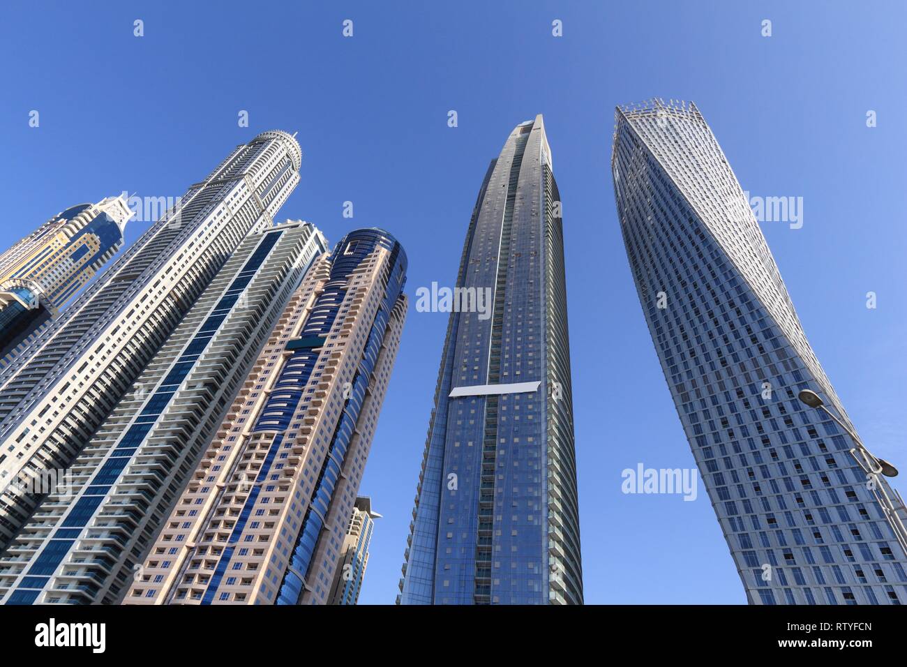 Dubai Marina skyline - modern architecture in United Arab Emirates ...