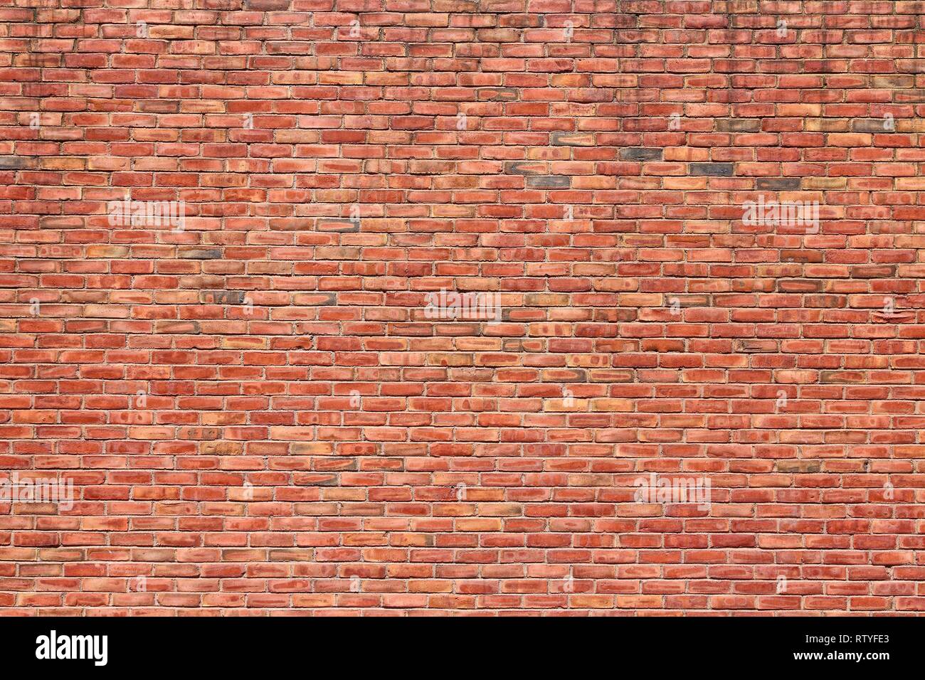 Red brick wall texture. Building architecture background Stock Photo ...