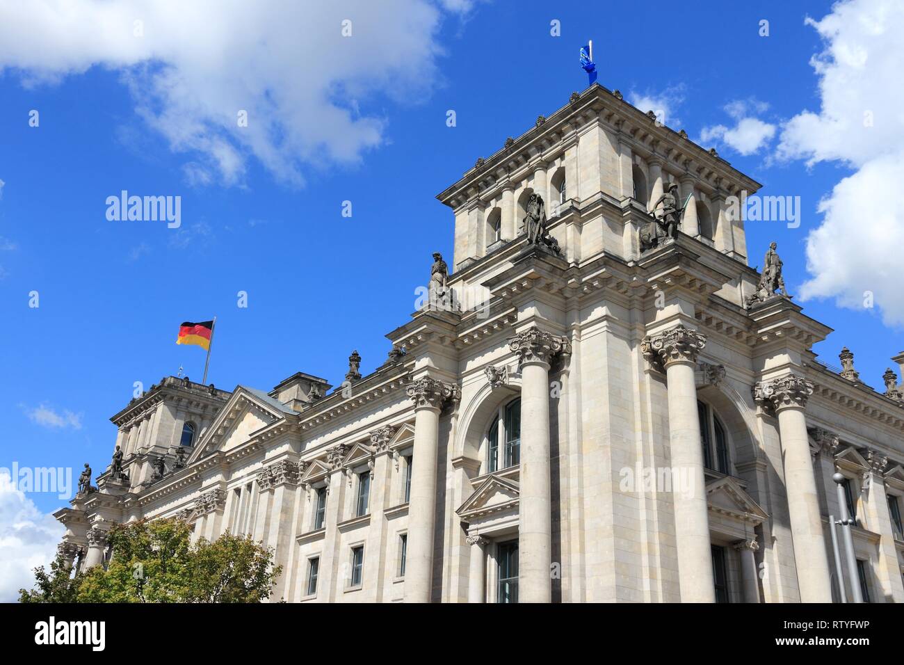 Reichstag building, German parliament house. Berlin, Germany Stock ...