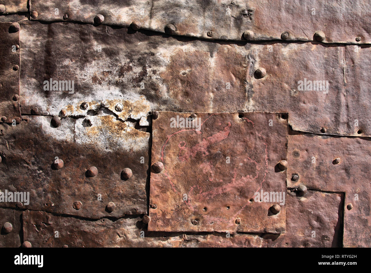 Metal Plate Texture Bolted