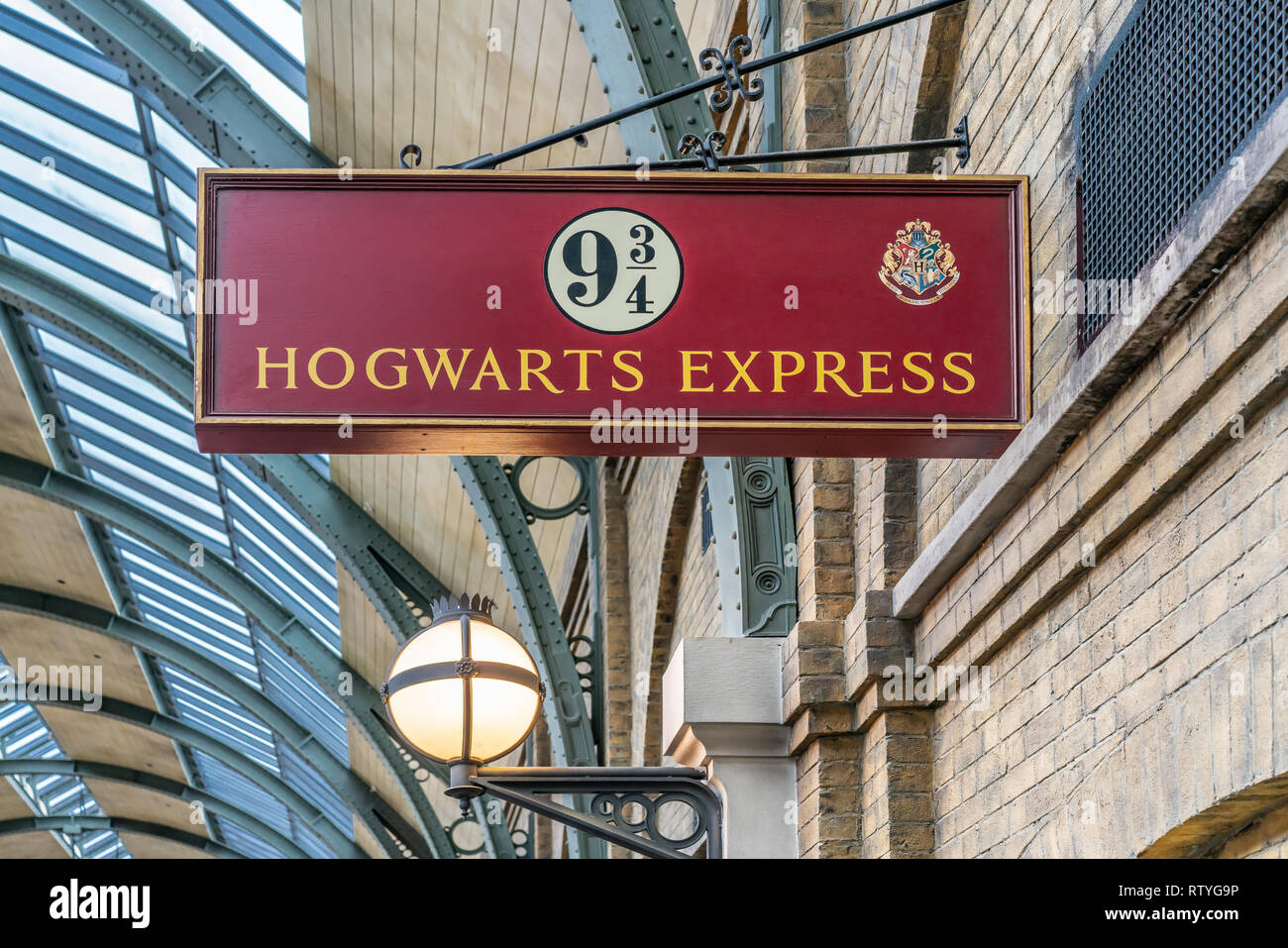 ORLANDO, FLORIDA, USA - DECEMBER, 2018: The Wizarding World of Harry ...