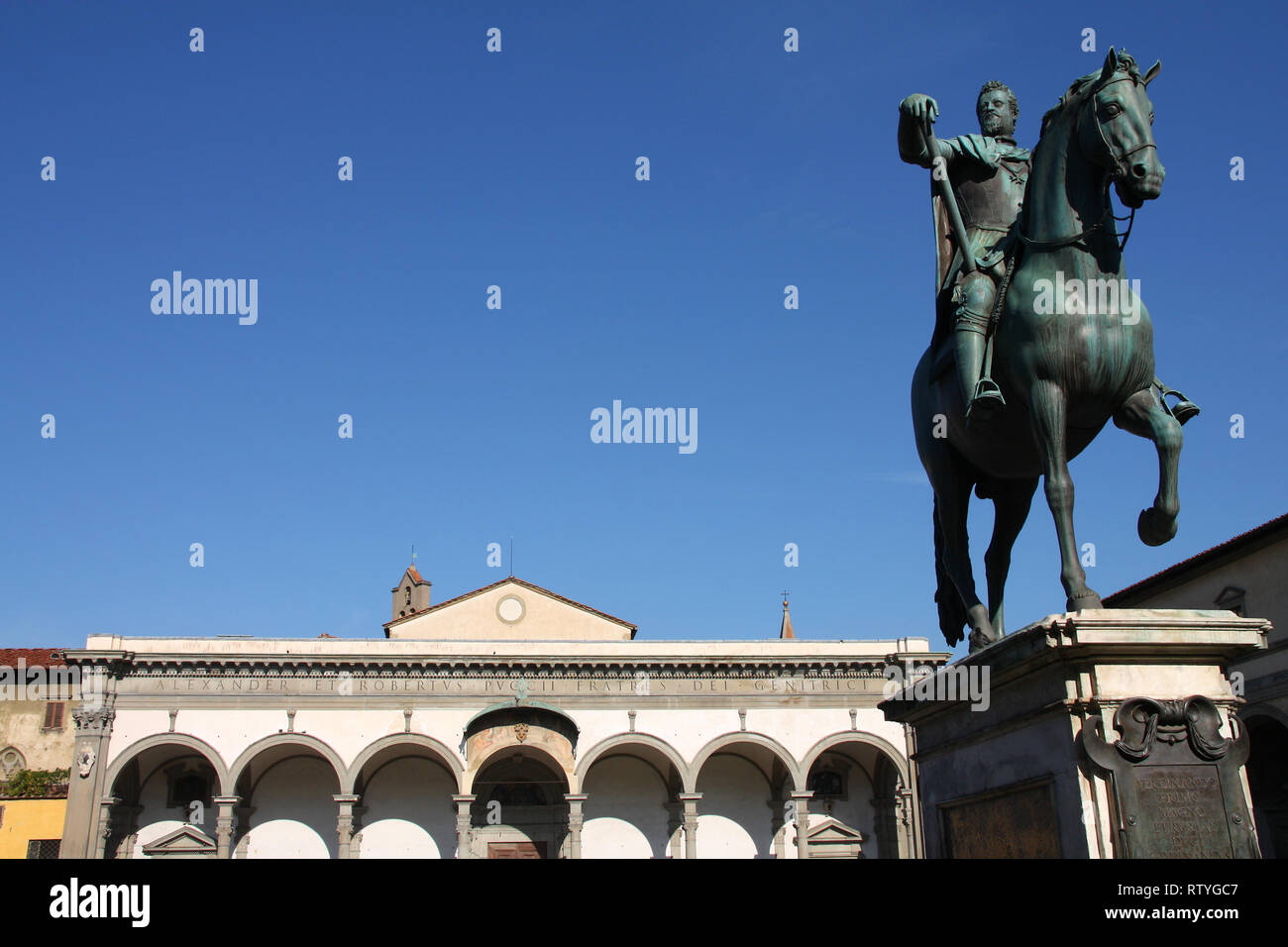 Monument of Grand Duke Ferdinand I. Last work of Giambologna. Florence ...