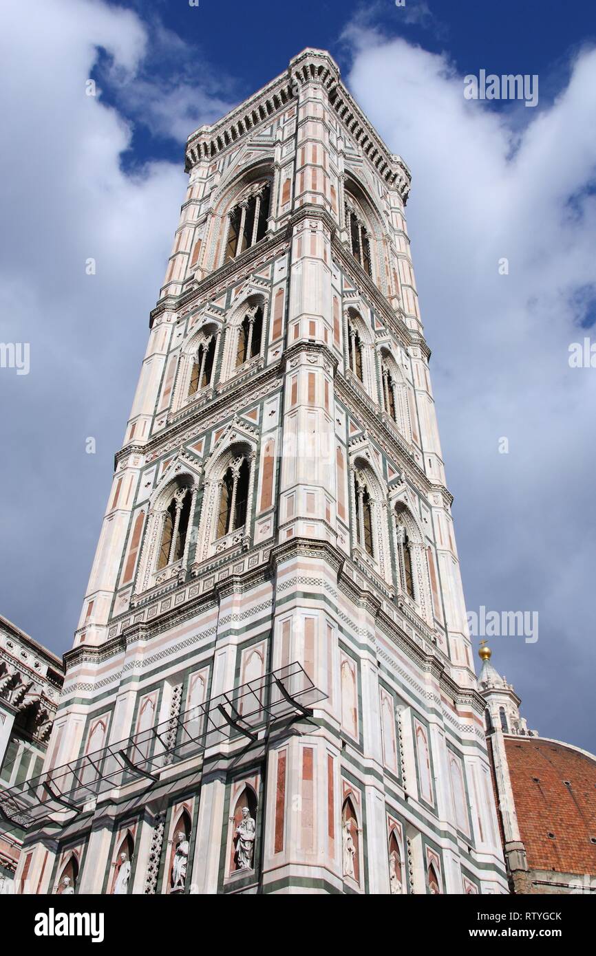 Famous Giotto's Campanile - bell tower of Florence cathedral ...