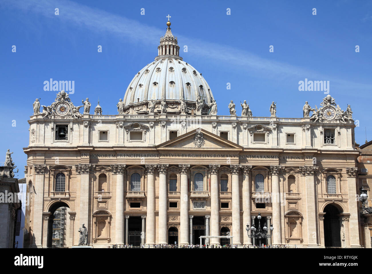 Vatican - Holy See in Rome, Italy. Famous St. Peter's Basilica Stock ...