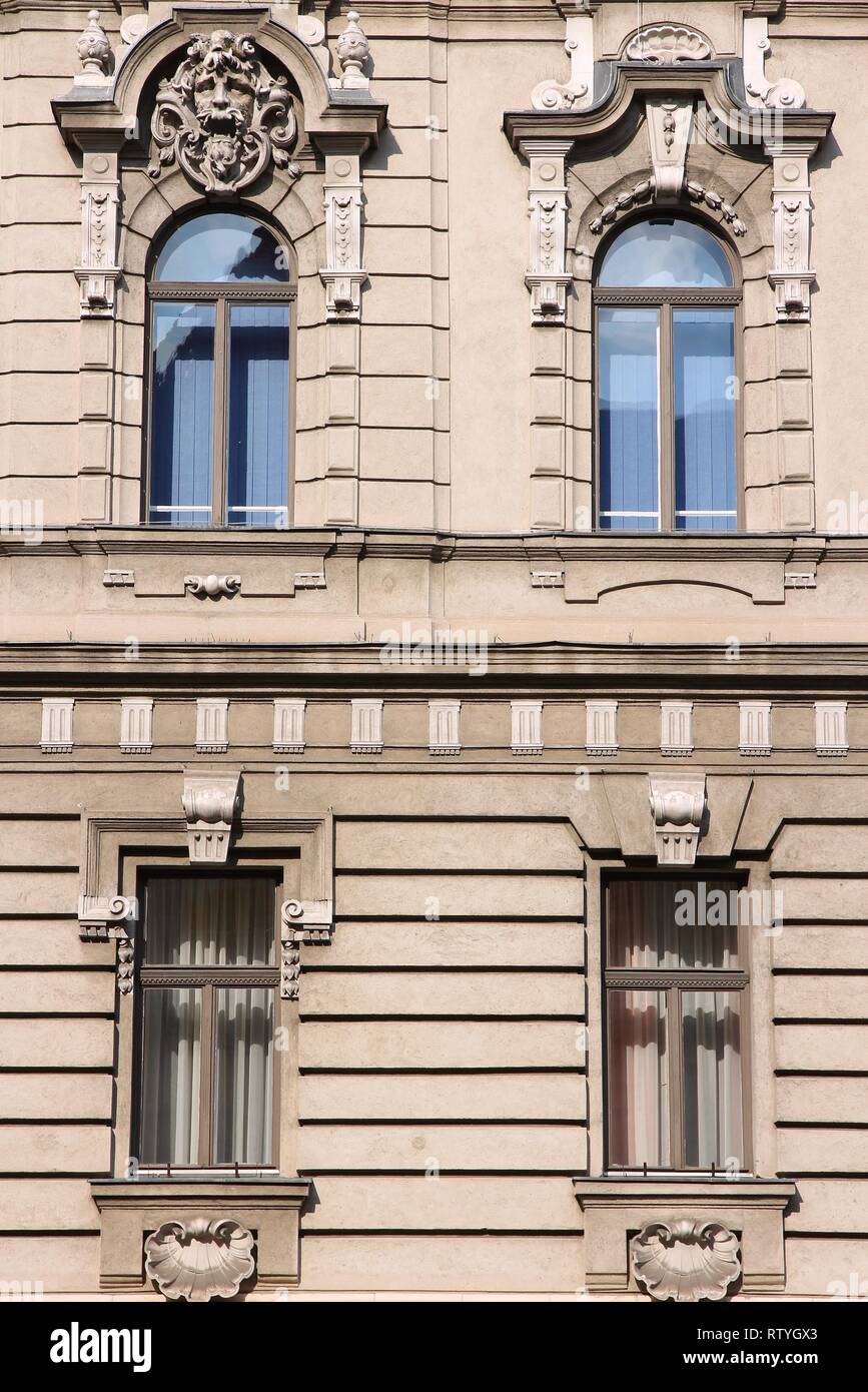 Gyor, Hungary. City in Western Transdanubia region. City hall building ...