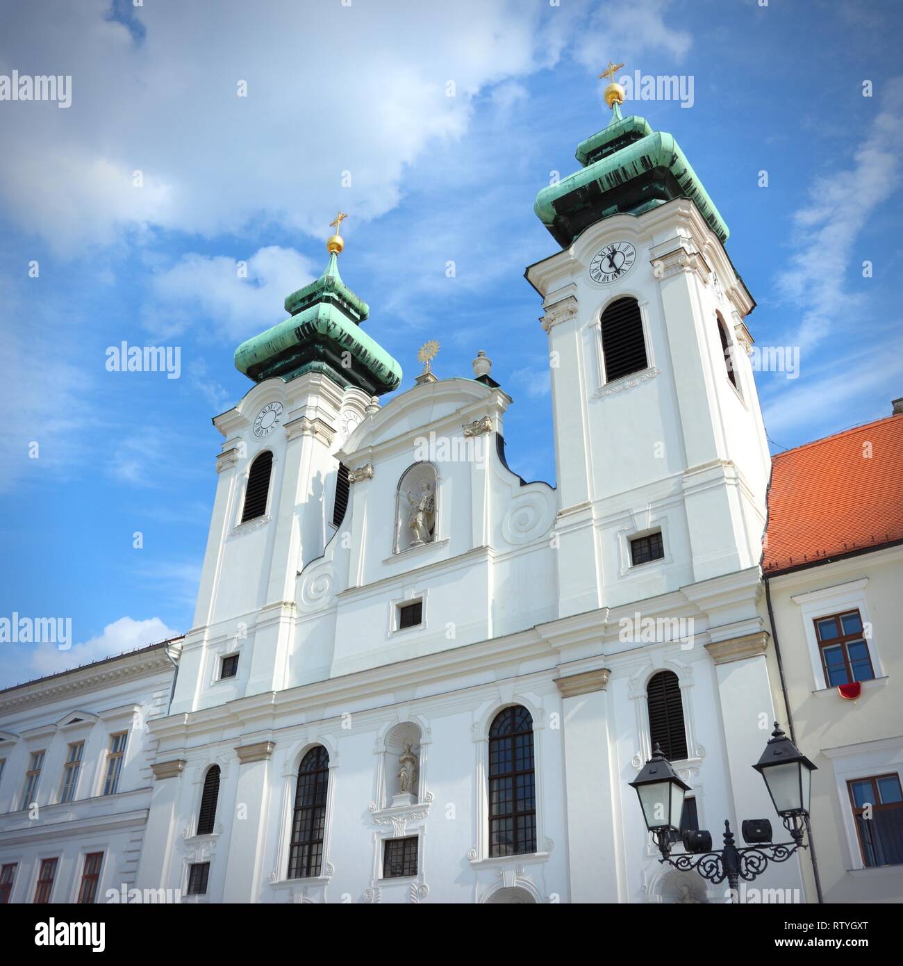 Gyor, Hungary. City in Western Transdanubia region. Saint Ignatius of ...