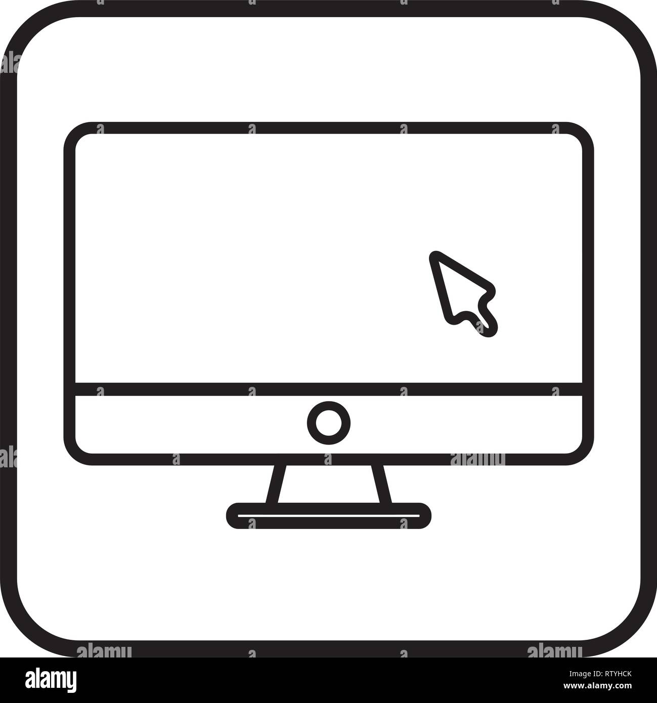 Modern desktop computer Stock Vector Image & Art - Alamy
