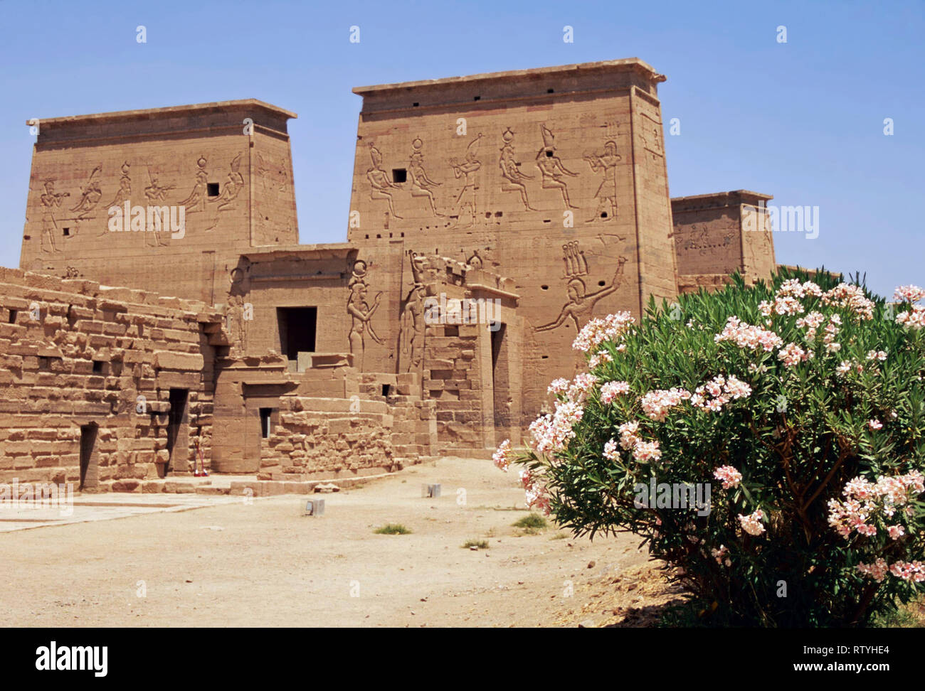 Aswan temple of isis hi-res stock photography and images - Alamy