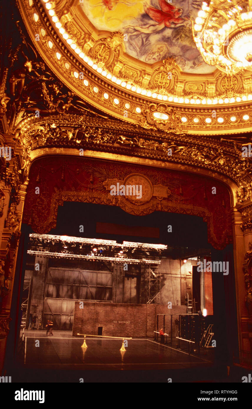 The stage,Palais Garnier opera house,Paris,France Stock Photo - Alamy