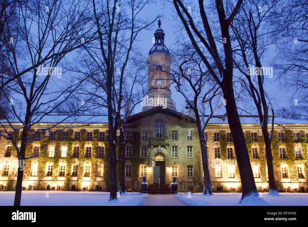 Nassau Hall was once the temporary home of Congress in 1783 and part of ...