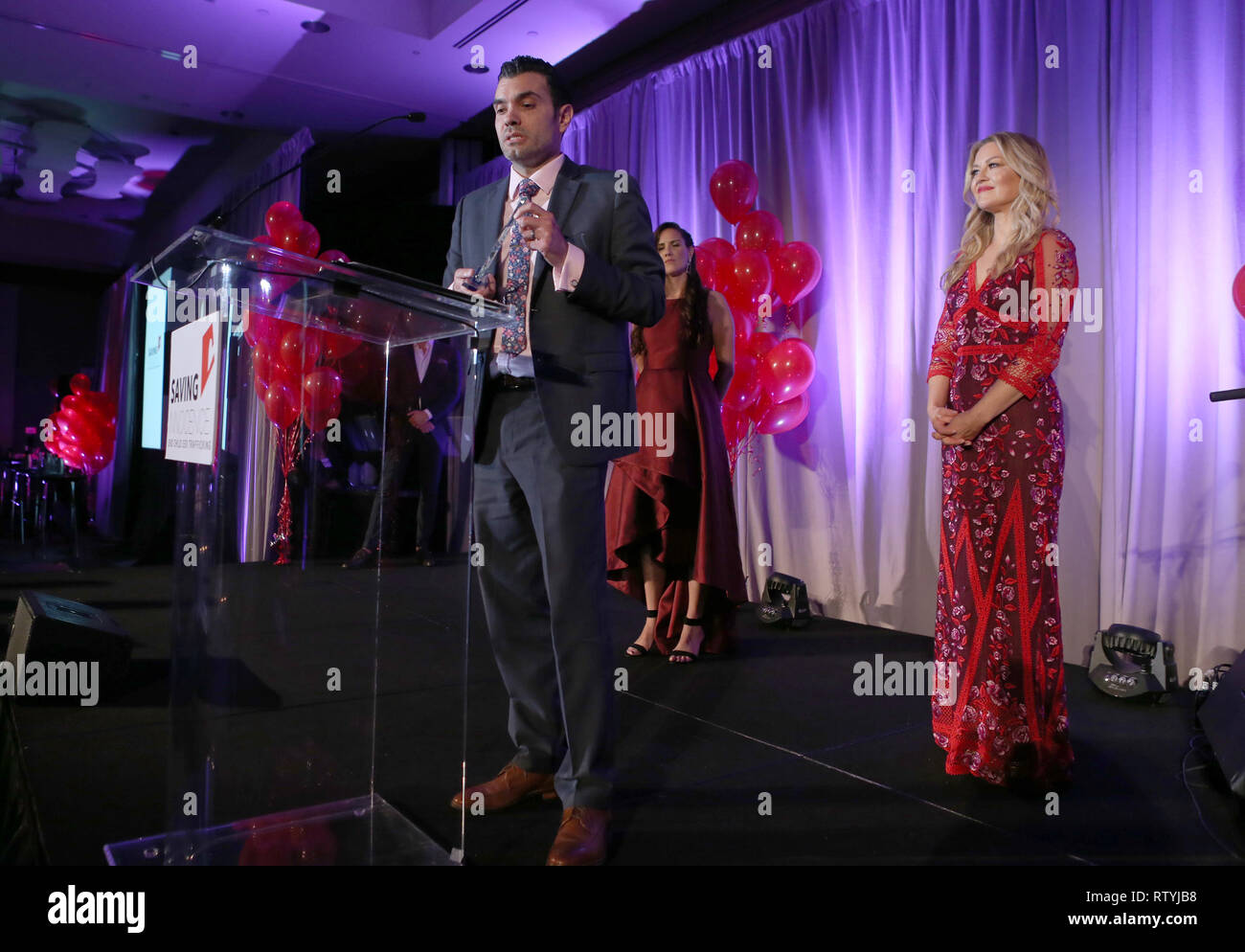 Hollywood, USA - MARCH 2: Amber Davies, Kim Biddle, Guillermo Santiso ...