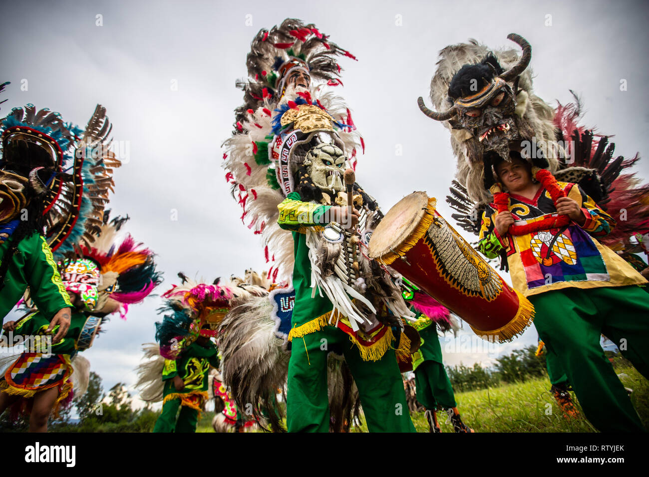 Salta, Argentina. 02nd Mar, 2019. Members of the carnival group "Los ...