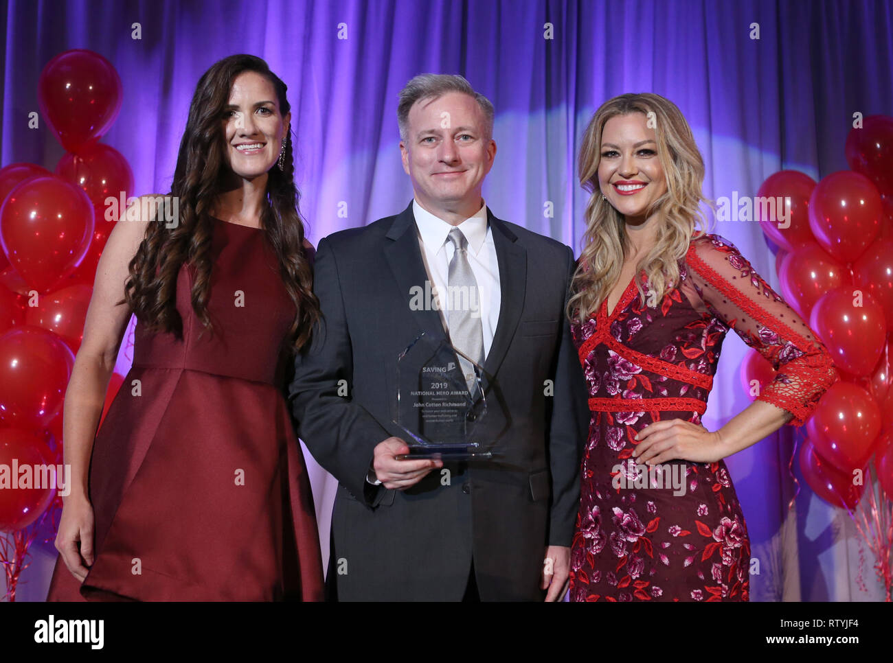 Hollywood, USA - MARCH 2: Amber Davies, United States Ambassador John ...
