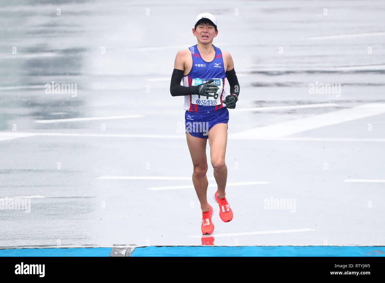 Tokyo, Japan. 3rd Mar, 2019. Takuya Fujikawa (JPN) Marathon : Tokyo Marathon 2019 finish line at ...