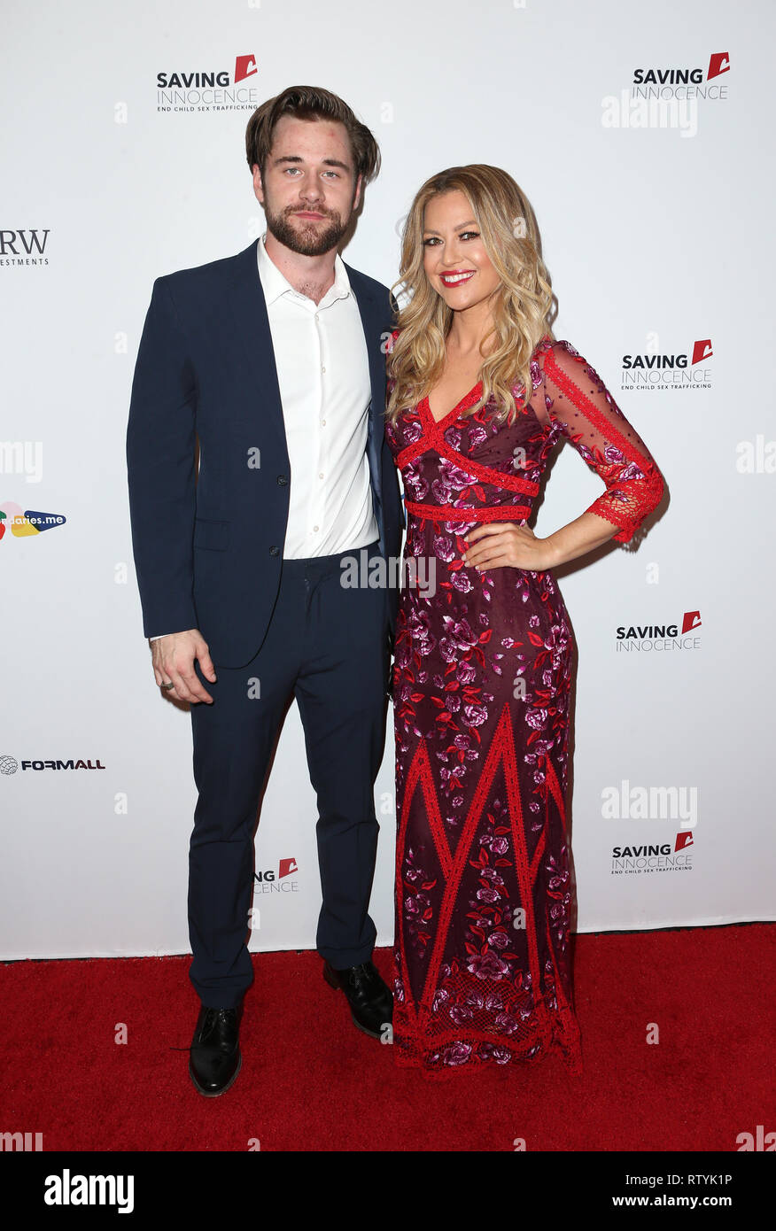 Hollywood, USA. 2nd Mar, 2019. Luke Benward, Kim Biddle, at 7th Annual ...
