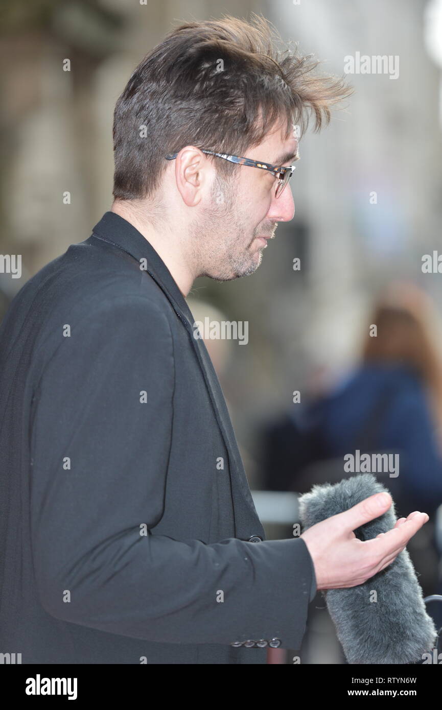 Glasgow, UK. 3 March 2019. Robbie Fraser on the Red carpet at the ...