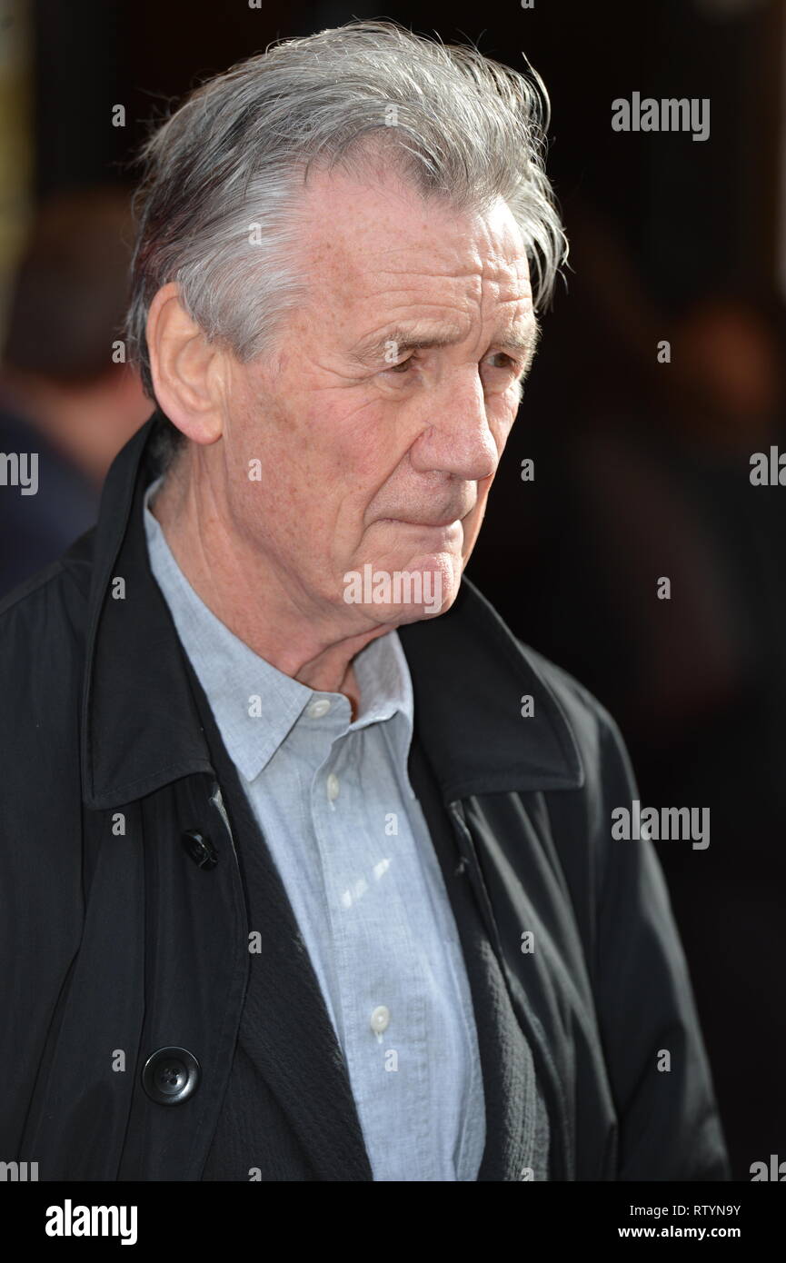 Glasgow, UK. 3 March 2019. Michael Palin on the Red carpet at the ...