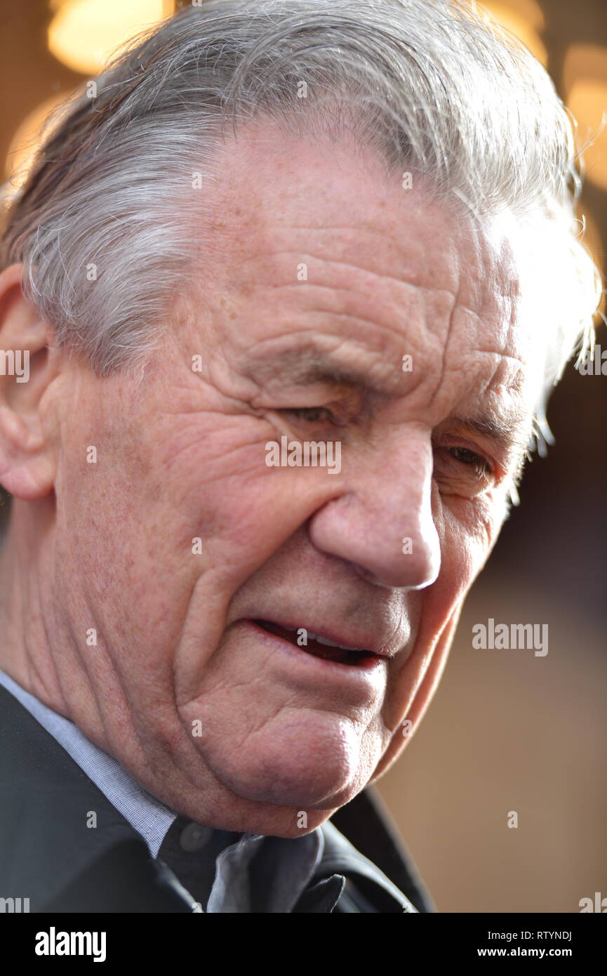 Glasgow, UK. 3 March 2019. Michael Palin on the Red carpet at the ...