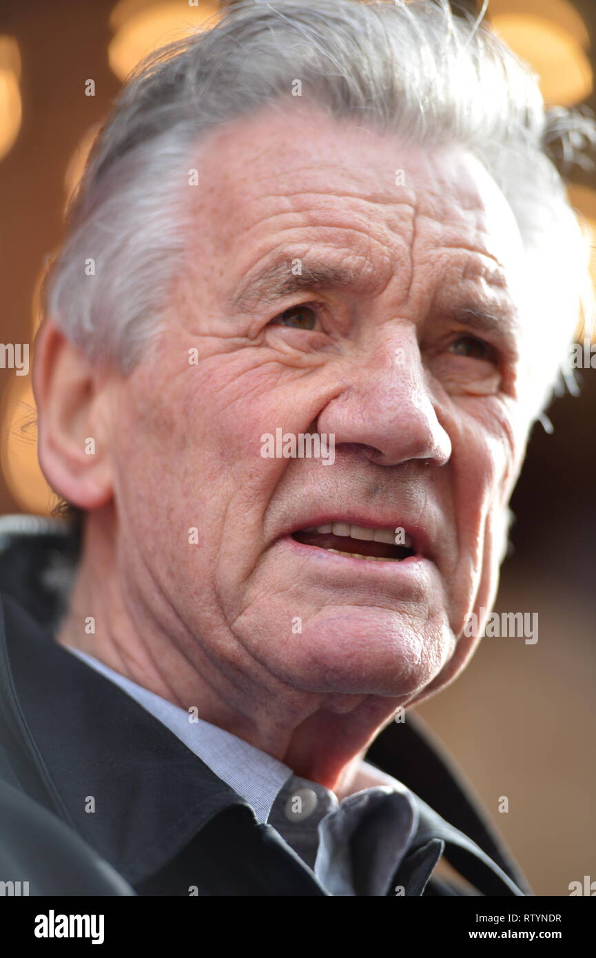 Glasgow, UK. 3 March 2019. Michael Palin on the Red carpet at the ...