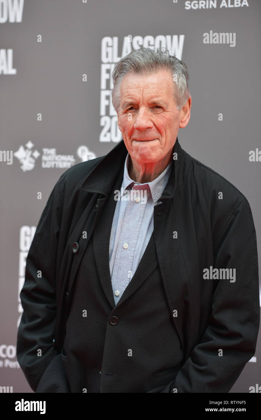 Glasgow, UK. 3 March 2019. Michael Palin on the Red carpet at the ...