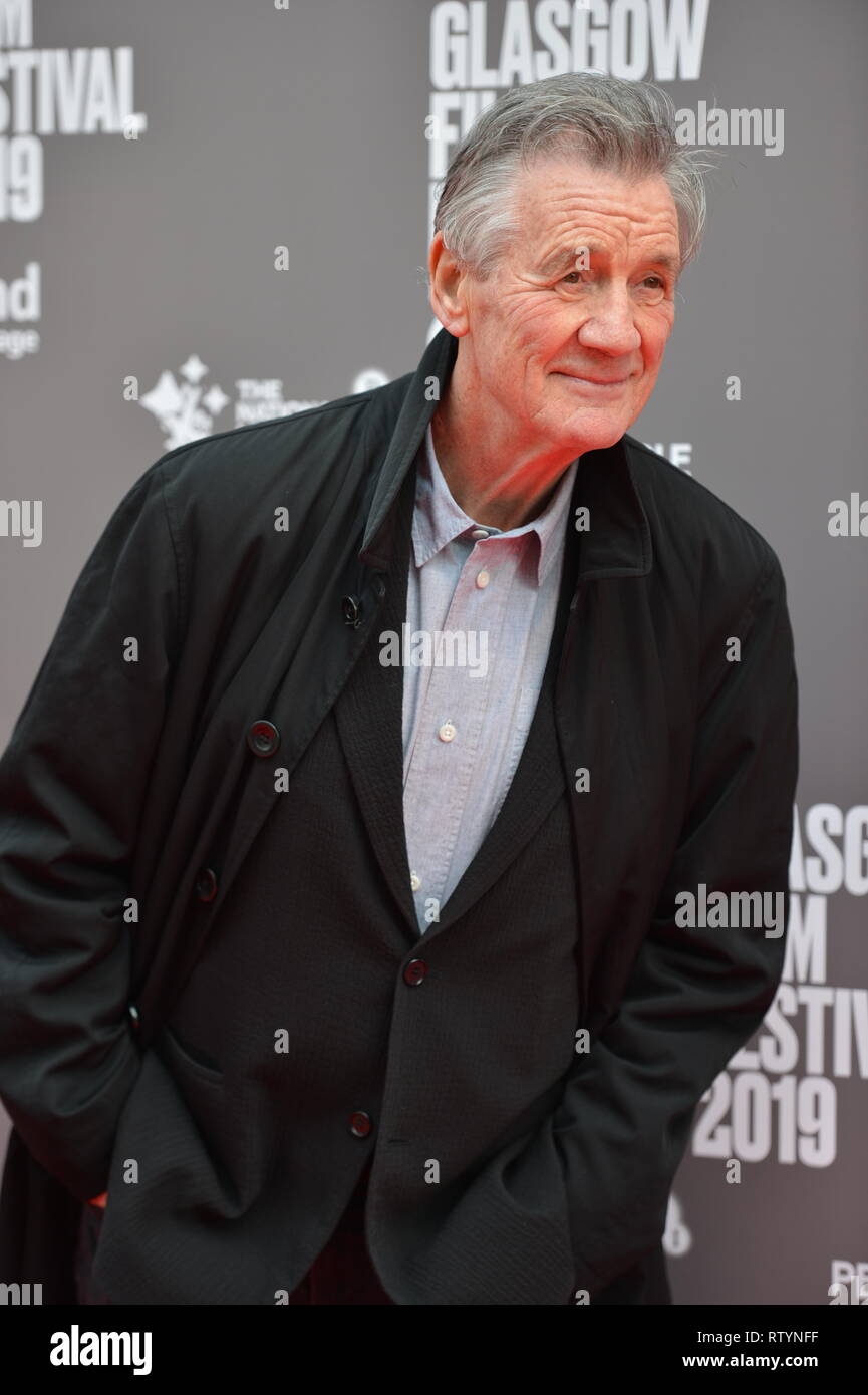 Glasgow, UK. 3 March 2019. Michael Palin on the Red carpet at the ...