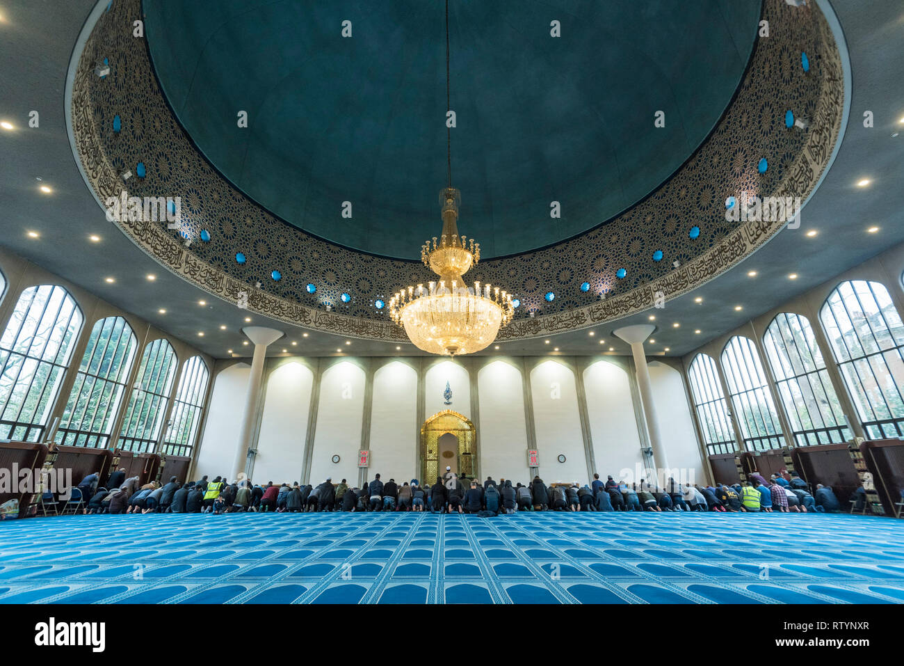 London, UK. 3 March 2019. Worshippers take part in prayers during Visit ...