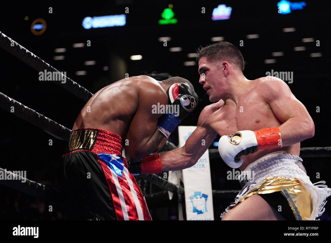 Brooklyn, New York, USA. 2nd Mar, 2019. ERISLANDY LARA (red, white, and ...