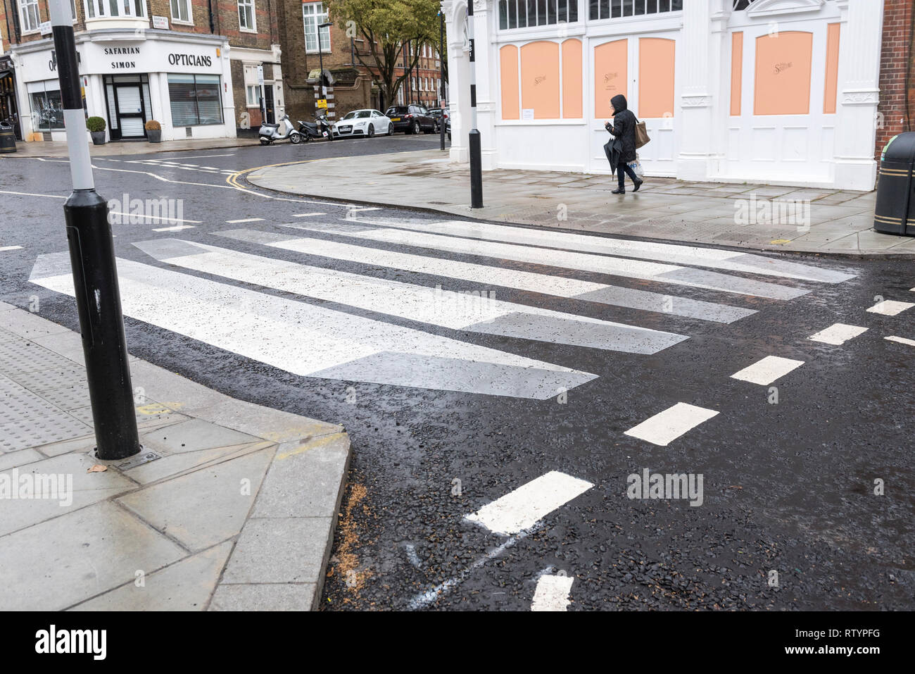 3d zebra crossing road safety hi-res stock photography and images - Alamy