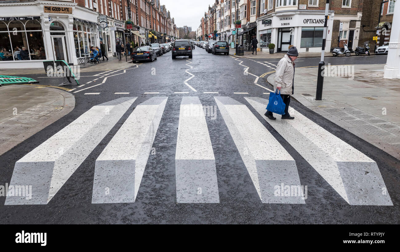 3d zebra crossing road safety hi-res stock photography and images - Alamy