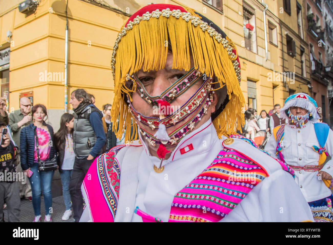 Madrid, Spain. 03rd Mar, 2019. Multicultural carnival on the streets of ...