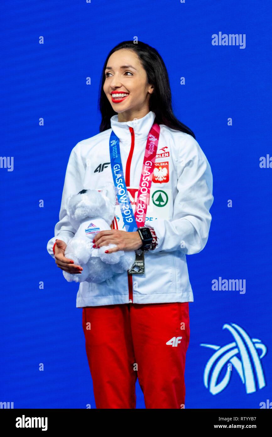 Glasgow, Scotland, UK. 03rd Mar, 2019. ENNAOUI Sofia POL during the ...