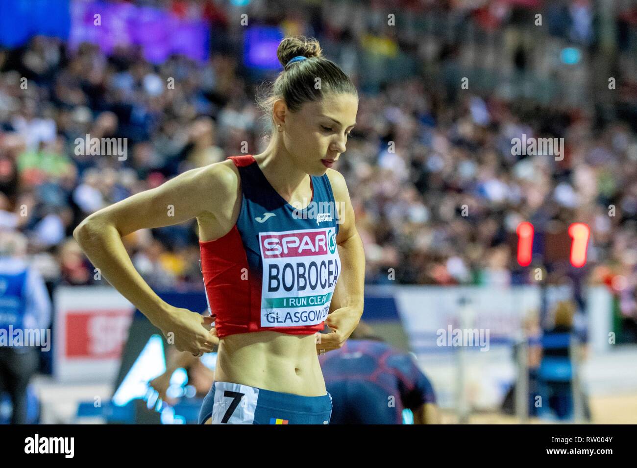 Glasgow, Scotland, UK. 03rd Mar, 2019. BOBOCEA Claudia ROU competing in ...