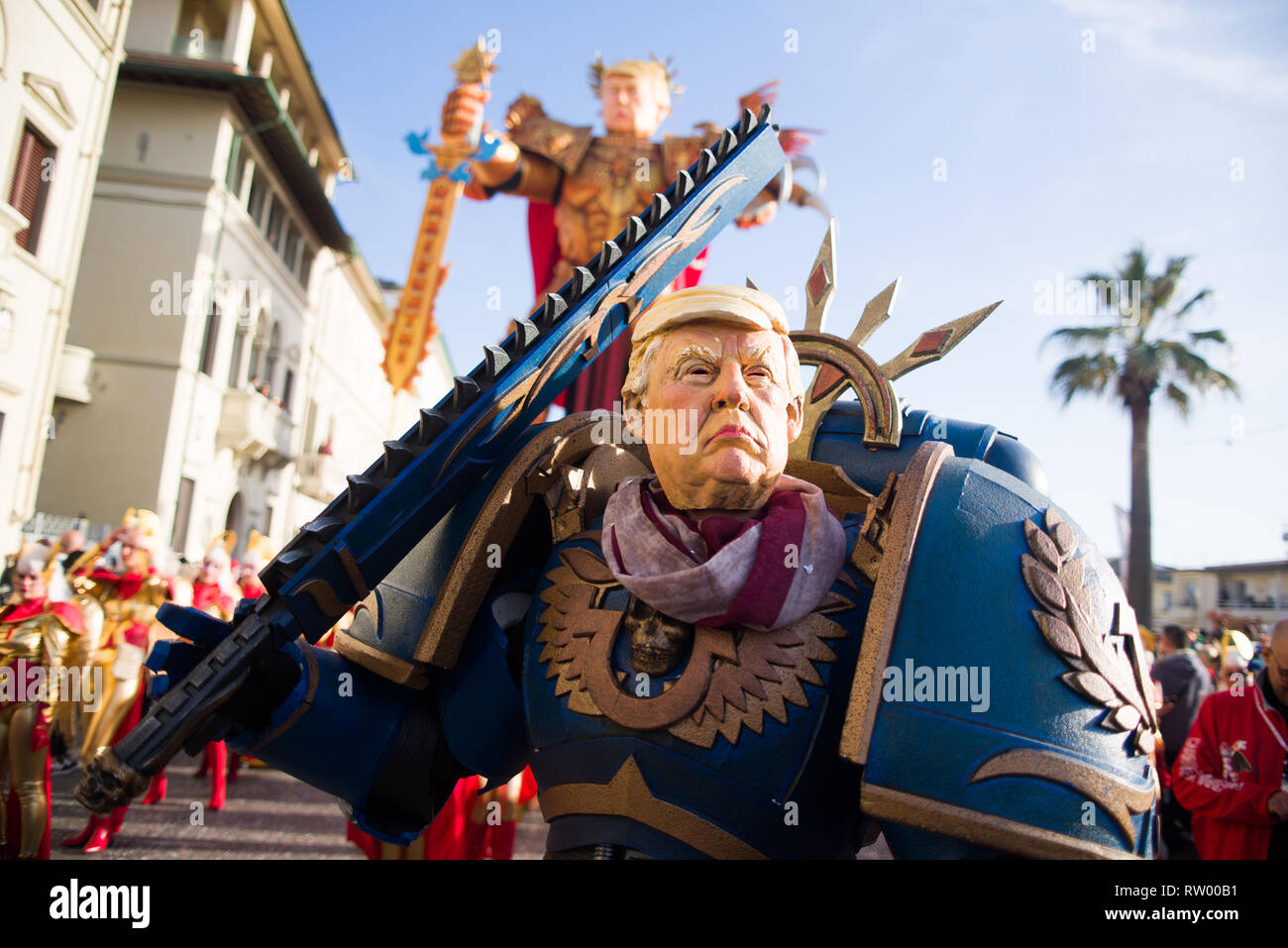 VIAREGGIO,ITALY-MARCH 03,2019:: donald trump the usa president is ...
