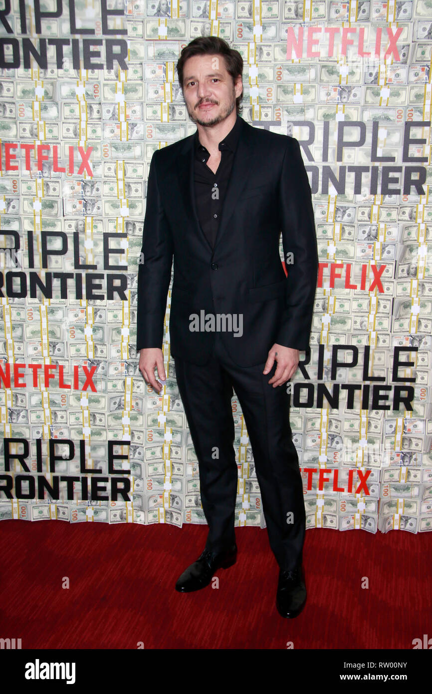 New York, NY, USA. 3rd Mar, 2019. Pedro Pascal at the NETFLIX world ...