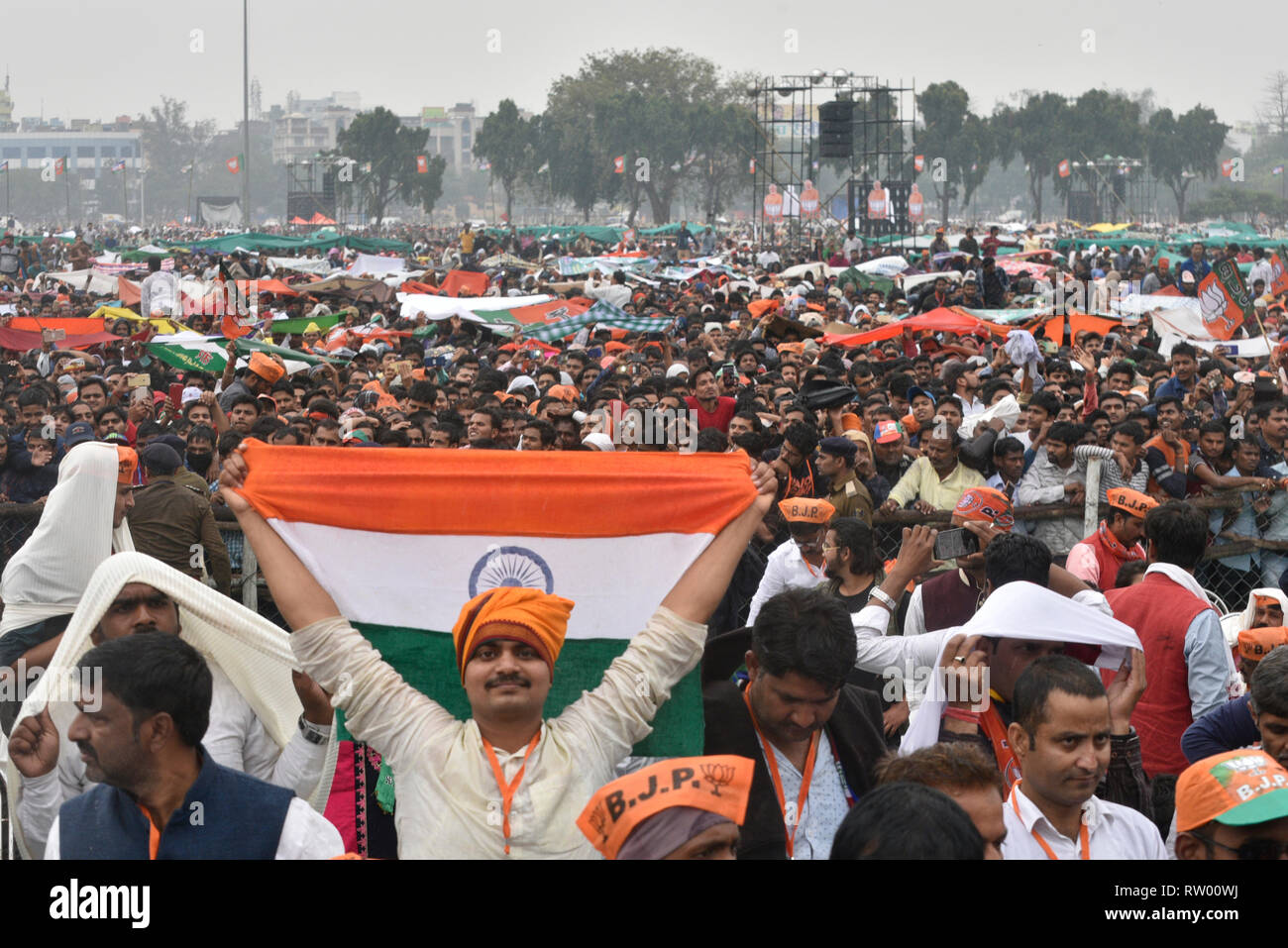 Indian prime minister narendra modi waves hi-res stock photography and ...