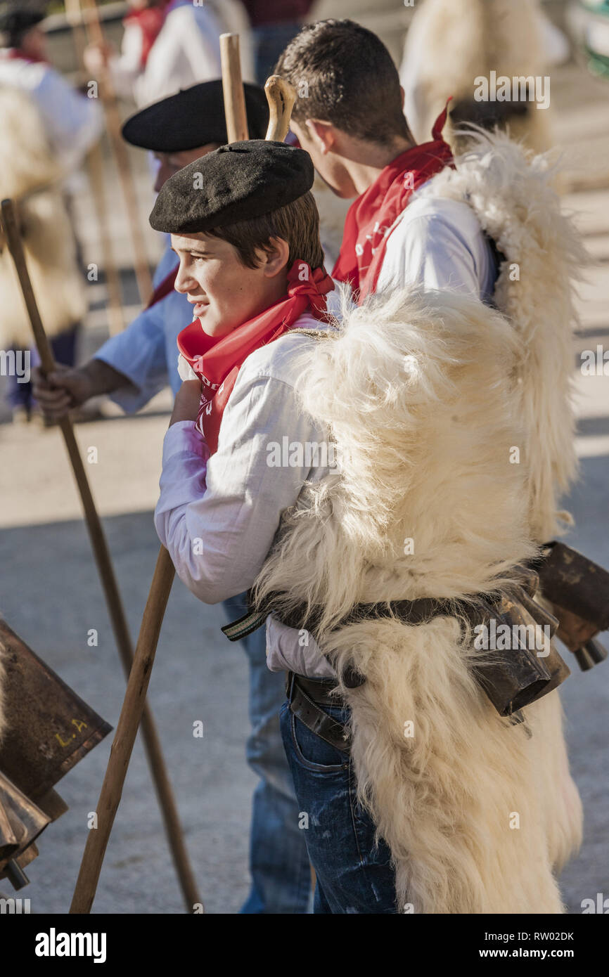 Fresnedo, Cantabria, Spain. 2nd Mar, 2019. Participant of the Soba ...