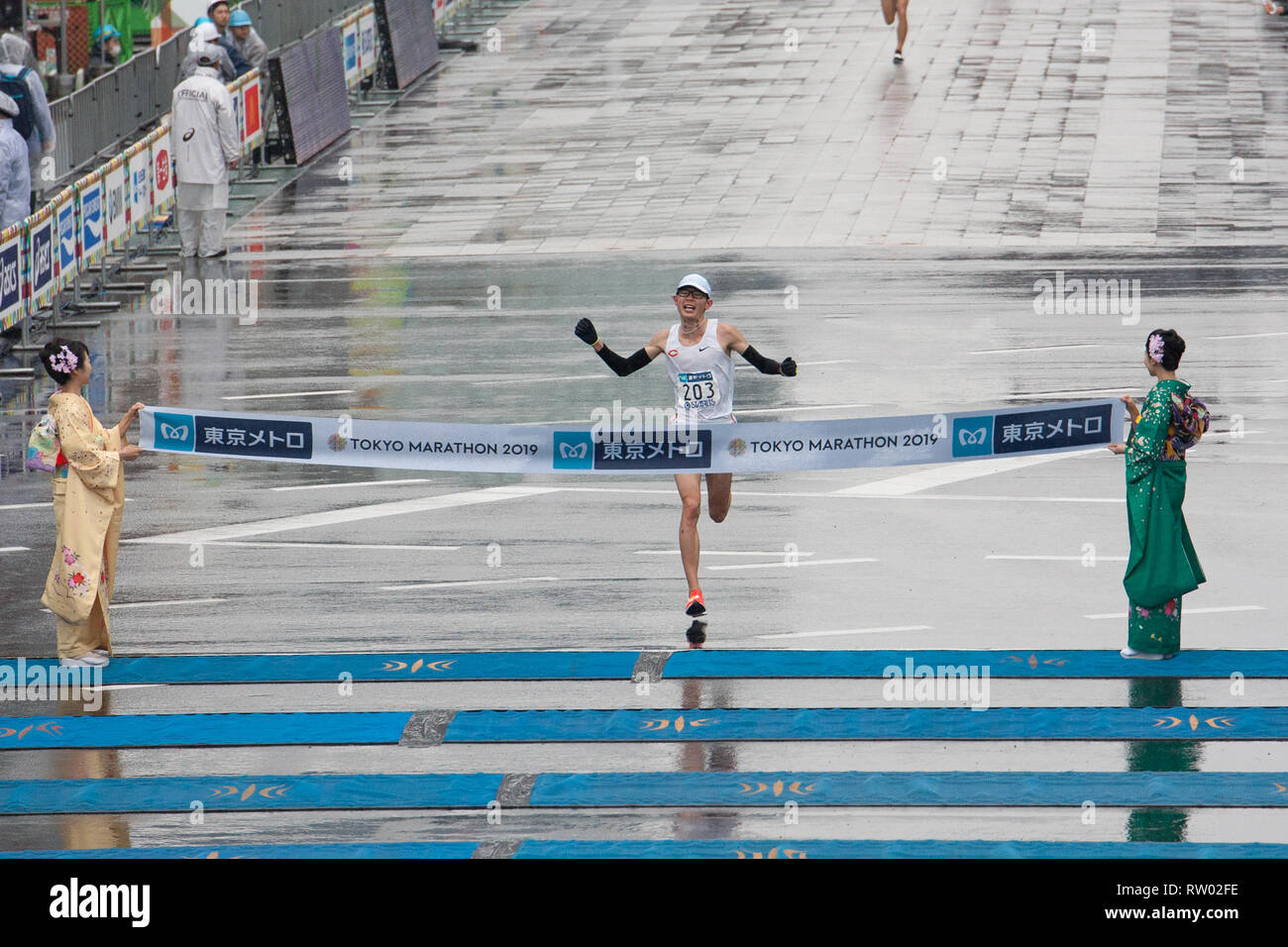 2019/03/03 Tokyo, Tokyo Marathon 2019. 5th, Horio Kensuke, JPN (Photos ...