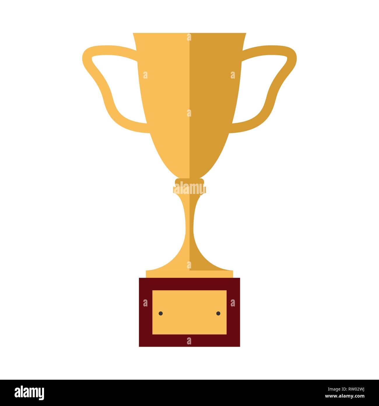 Vector winner cup flat icon. Golden symbol Stock Vector Image & Art - Alamy