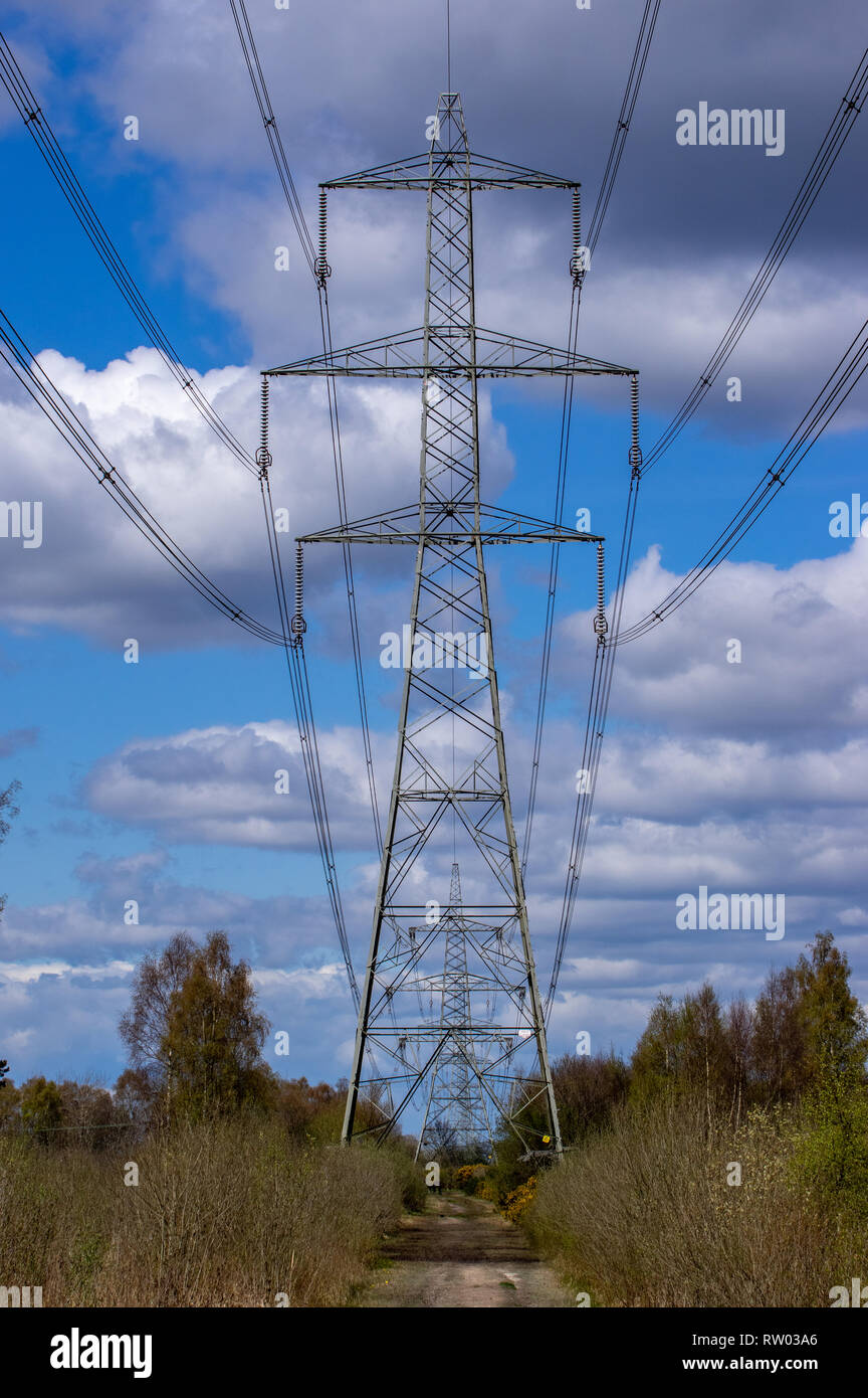 Pylons in yorkshire hi-res stock photography and images - Alamy