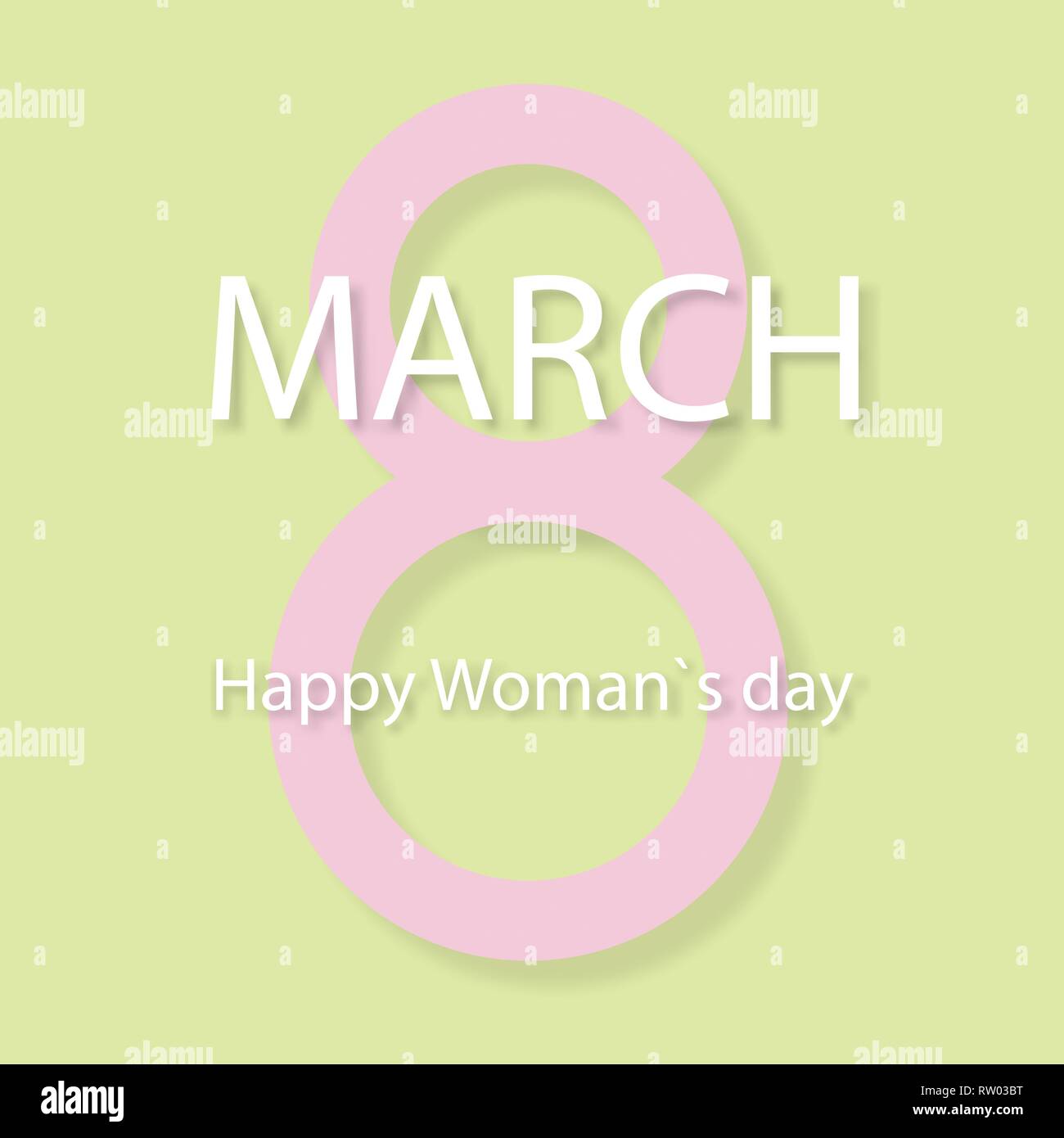 March 8 illustration Stock Vector Images - Alamy