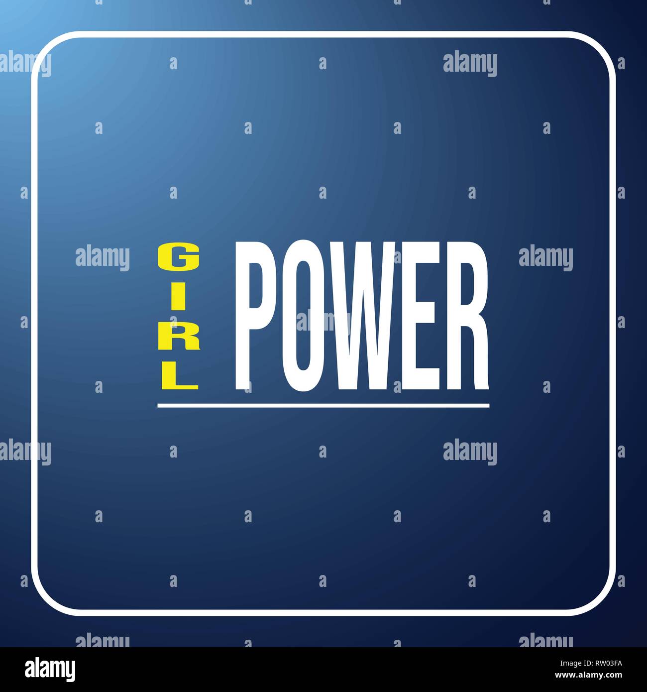 girl power. Life quote with modern background vector Illustration Stock Vector Image & Art - Alamy