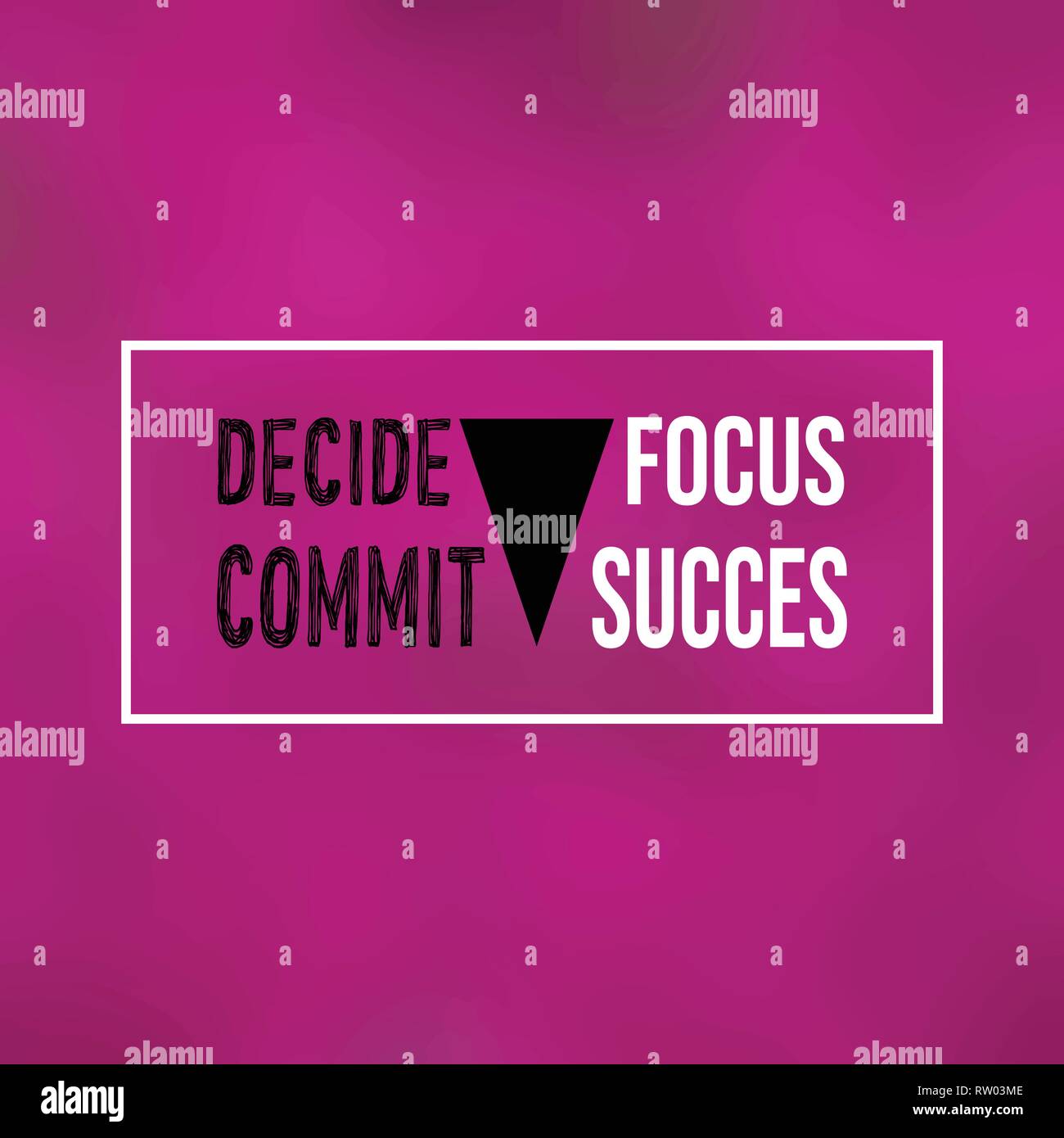 decide commit focus success. successful quote with modern background ...